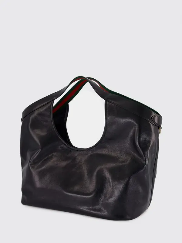 Gucci Leather Hobo Bag - Black