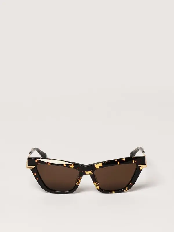 Bottega Veneta Cat Eye Tortoiseshell Sunglasses - Brown