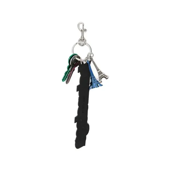 Balenciaga Tone Eiffel Tower Charm Keyring - Silver