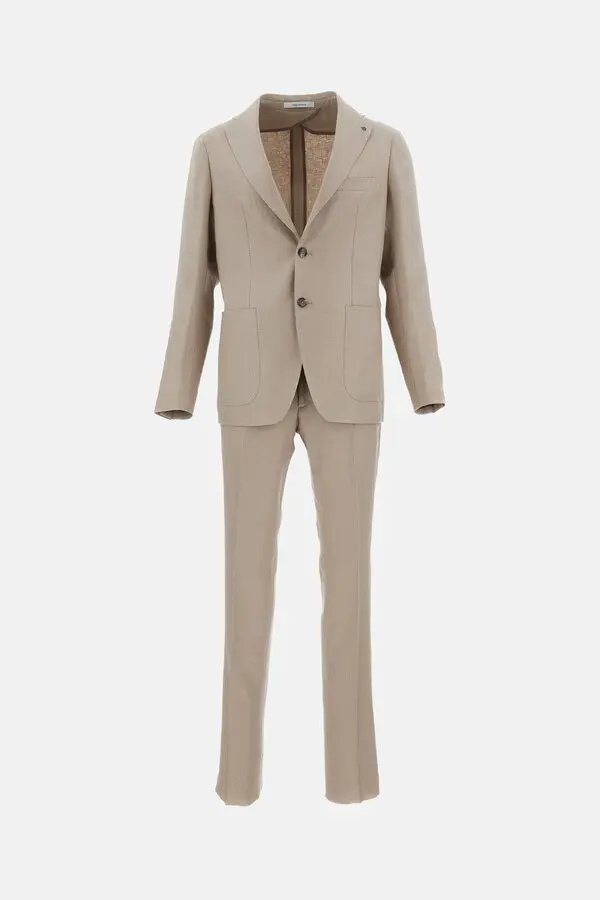Tagliatore Montecarlo Linen Suit - Multicolor