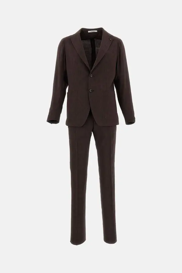 Tagliatore Montecarlo Linen Blended Suit - Multicolor