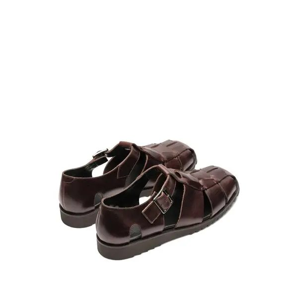 Paraboot Dark Leather Fisherman Sandals