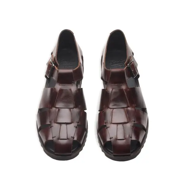 Paraboot Dark Leather Fisherman Sandals