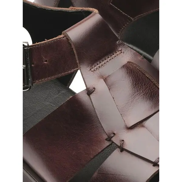 Paraboot Dark Leather Fisherman Sandals