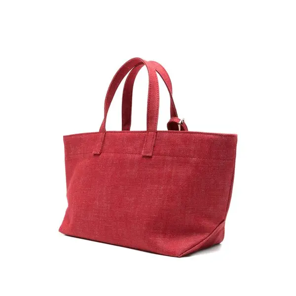 A.p.c. Cotton Tote Bag With Zip Fastening - Red