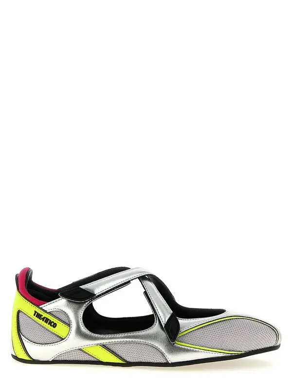 Attico Floor 01 Ballet Flats - Silver
