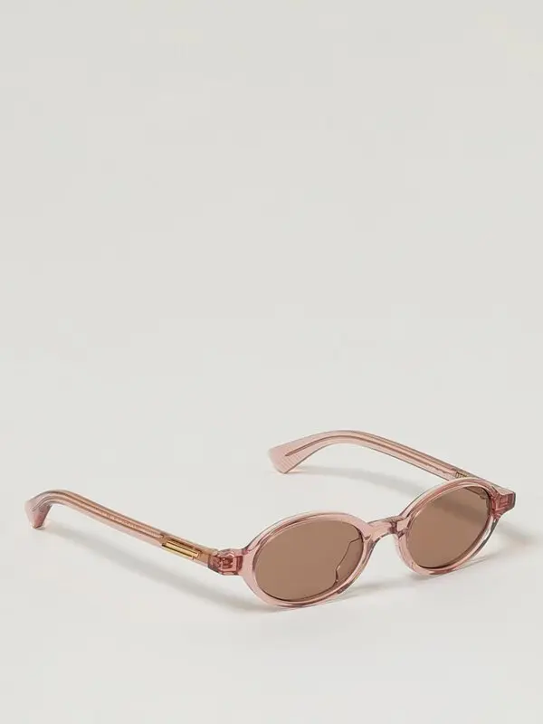 Bottega Veneta Oval Frame Sunglasses - Red