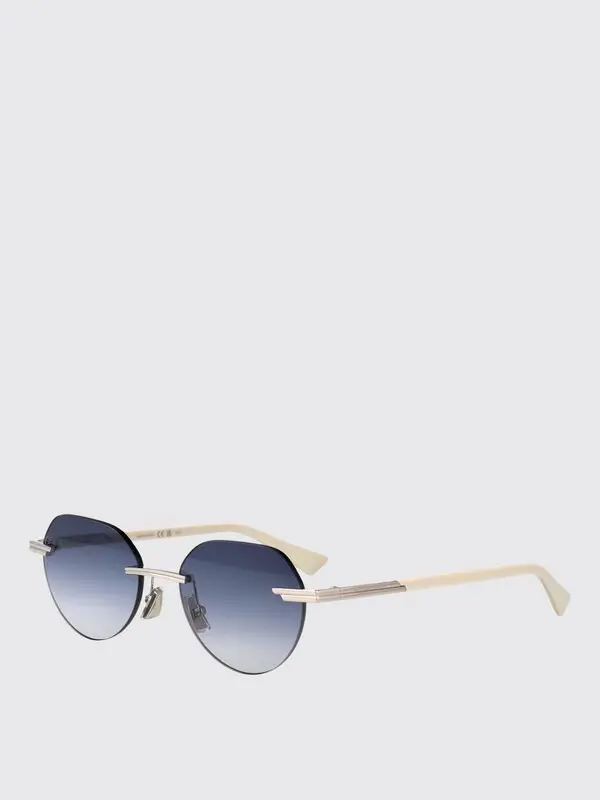 Bottega Veneta Oval Sunglasses - Silver