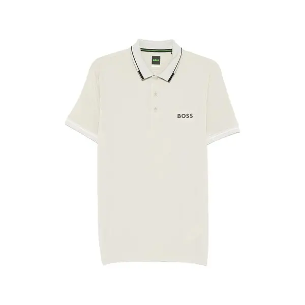 BOSS Neutrals Polo Shirts - Cream
