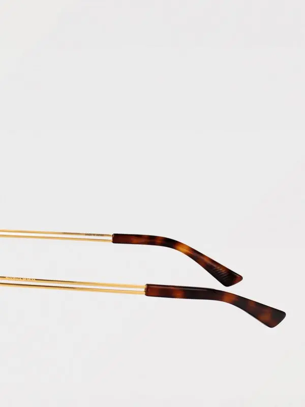 Bottega Veneta Yellow Gold Metal Sunglasses - Multicolor
