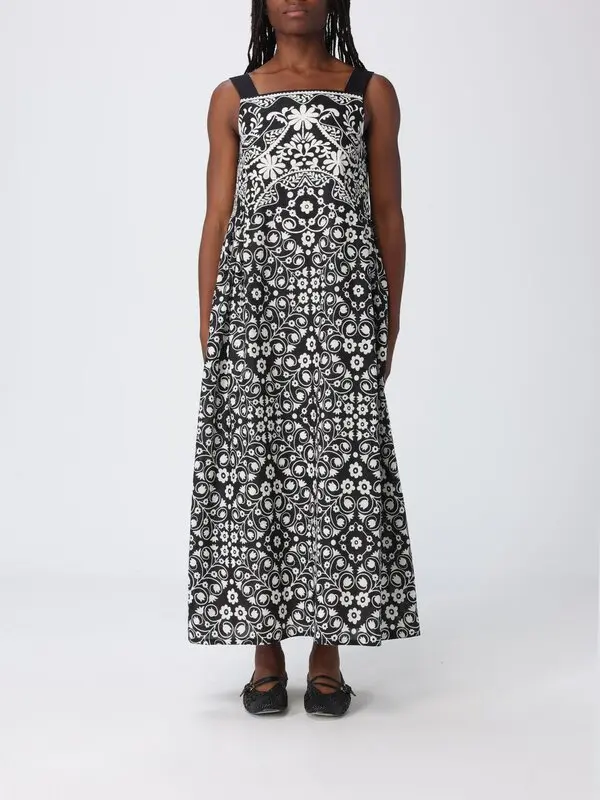 Max Mara Printed Dress - Black