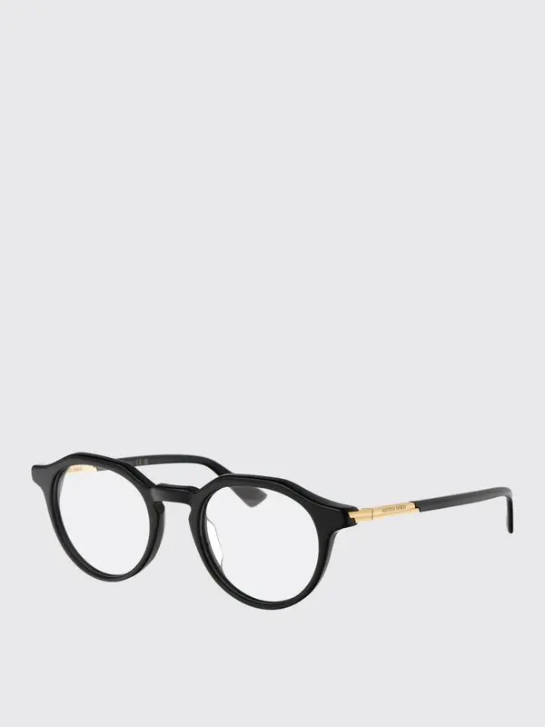 Bottega Veneta Round Frame Eyeglasses - Black