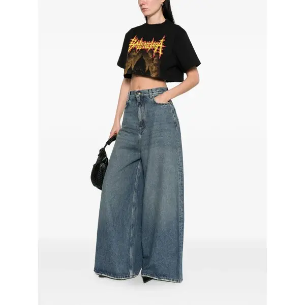 Balenciaga Wide-leg Denim Jeans