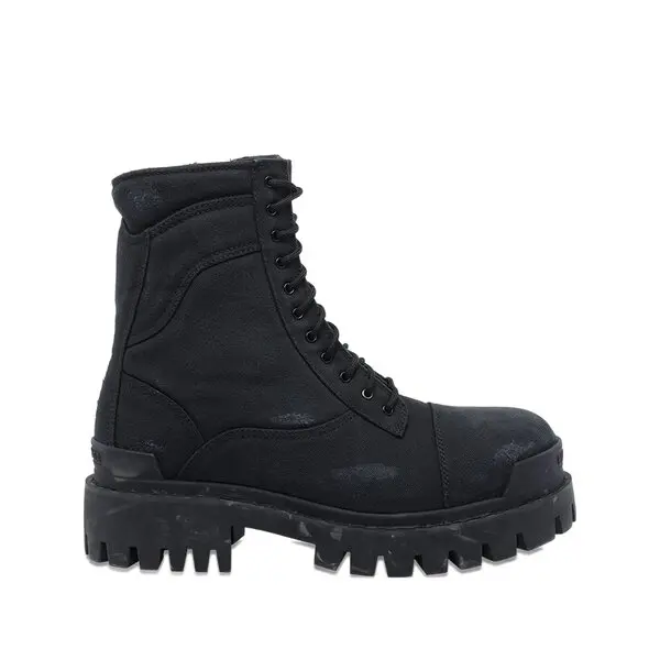 Balenciaga Lace-up Zip-up Combat Boots - Multicolor