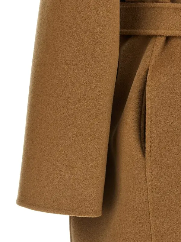 Max Mara Mxmaceri Cashmere Coat - Cream