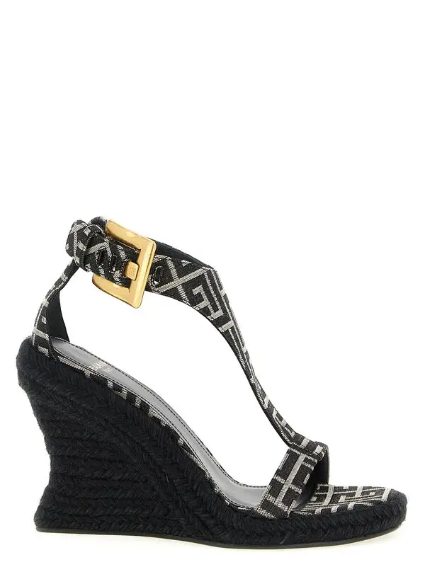 Balmain Monogram Jacquard Espadrilles