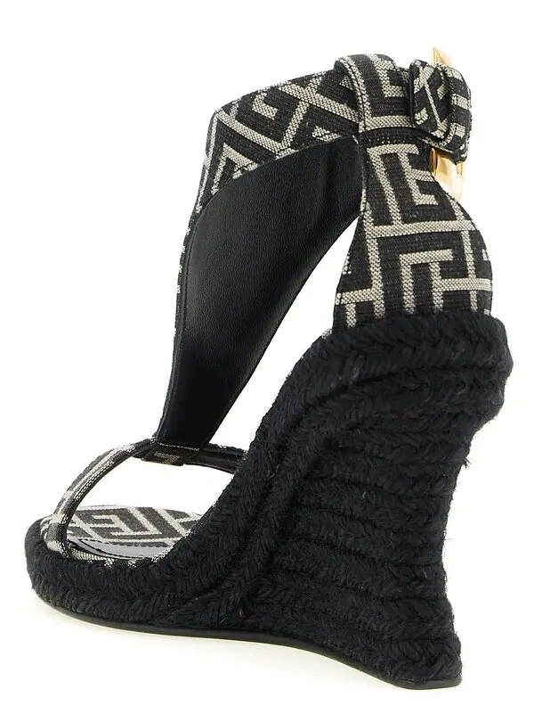 Balmain Monogram Jacquard Espadrilles
