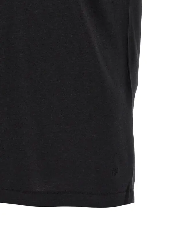 TOM FORD Logo Embroidery T-shirt - Black
