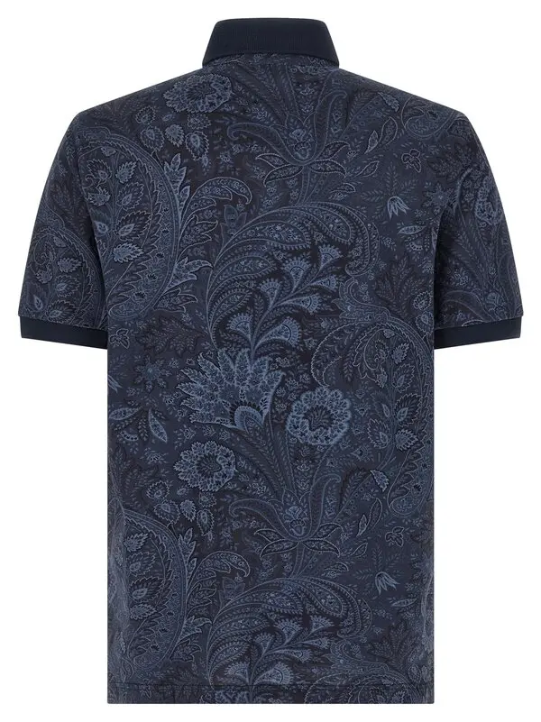 Etro Arnica Paisley' Polo Shirt - Blue