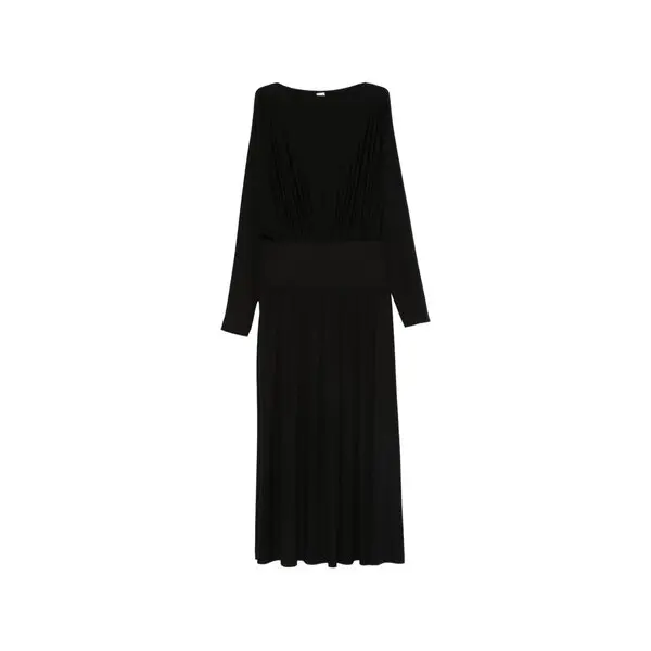 TOTEME Long Sleeve Boat Neck Dress