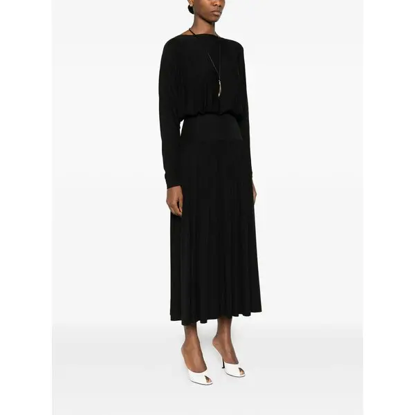 TOTEME Long Sleeve Boat Neck Dress