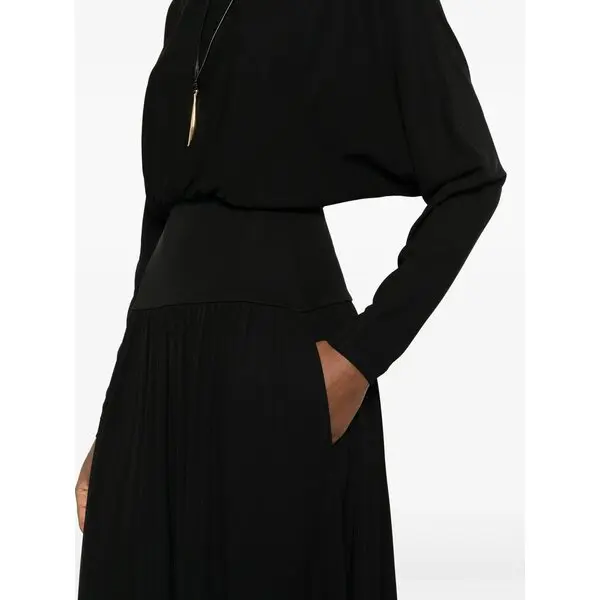 TOTEME Long Sleeve Boat Neck Dress