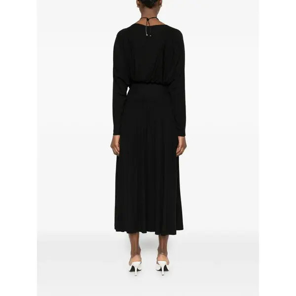TOTEME Long Sleeve Boat Neck Dress