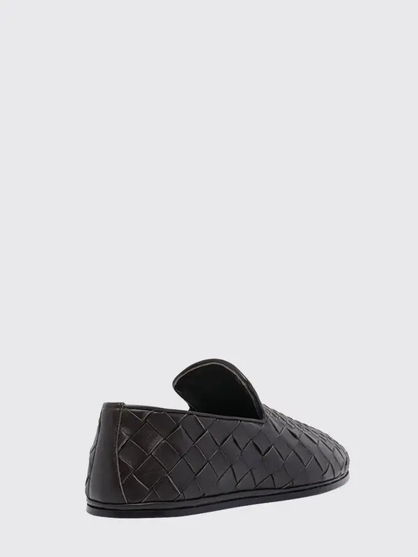 Bottega Veneta Woven Leather Loafers - Brown