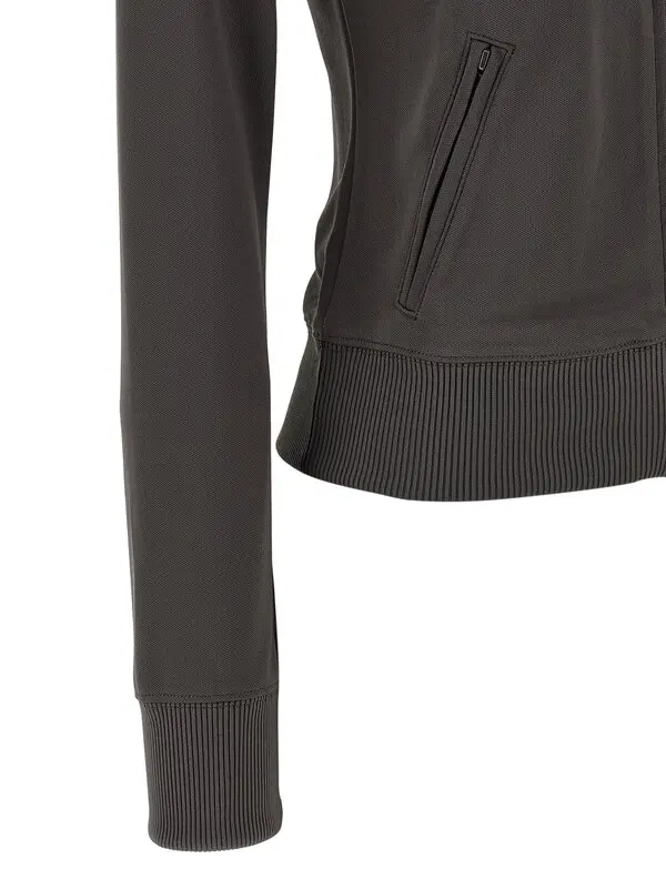 COURREGES Tracksuit Sweatshirt With High Neck And Zip Closure