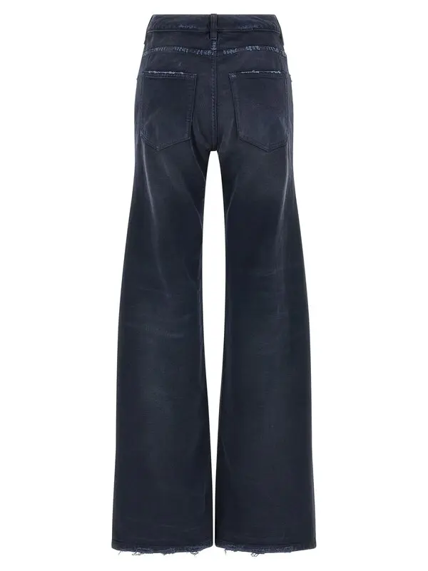 Balenciaga Curved Waist Wide Leg Jeans