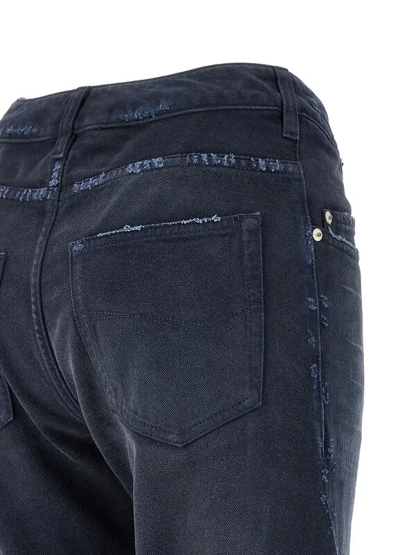 Balenciaga Curved Waist Wide Leg Jeans