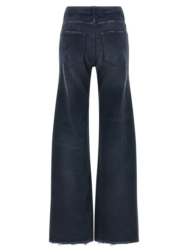Balenciaga Curved Waist Wide Leg Jeans
