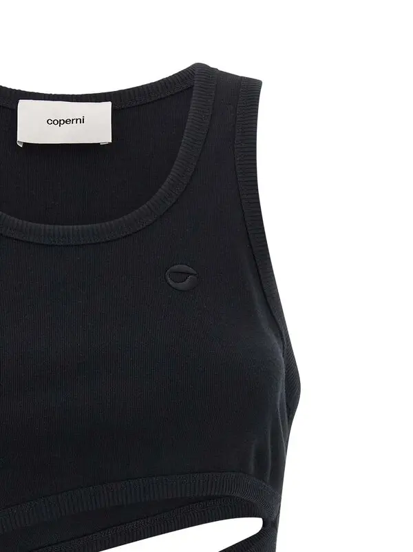 Coperni Spiral Tank Top - Black