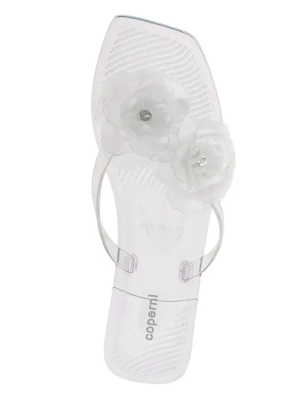 Coperni Silicone Flower Flat Flip-flop Sandals