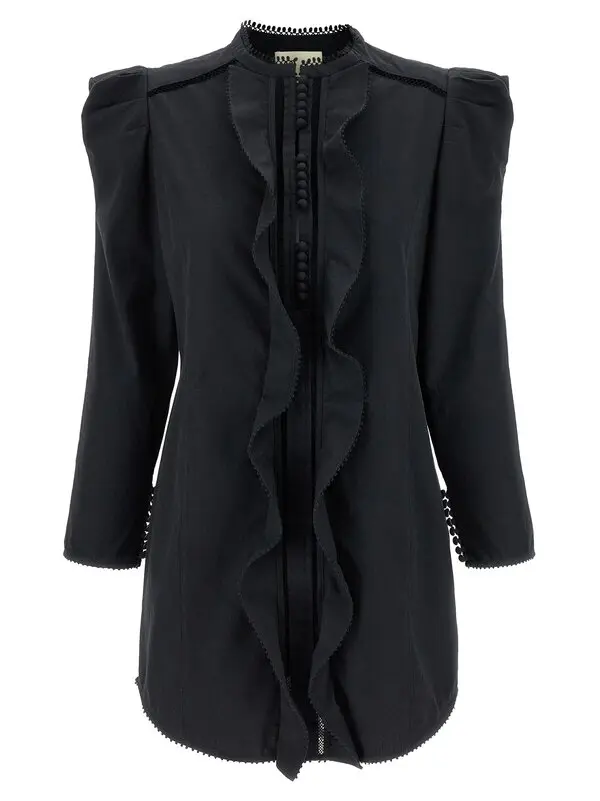 Isabel Marant Étoile Victorian Cotton Mini Dress - Black