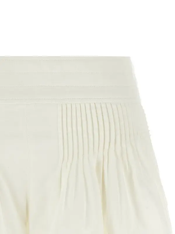 Isabel Marant Étoile Cybila Pleated Cotton Shorts - White