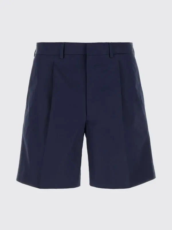 Prada Tailored Cotton Shorts - Blue