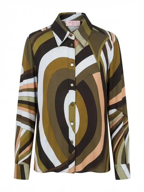 Emilio Pucci Printed Viscose Shirt - Multicolor