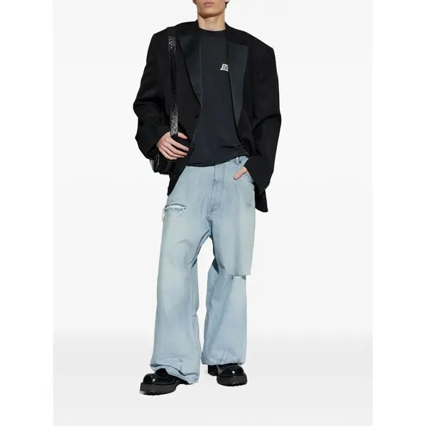 Balenciaga Calfskin Platform Loafers