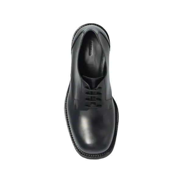 Balenciaga Calfskin Platform Loafers