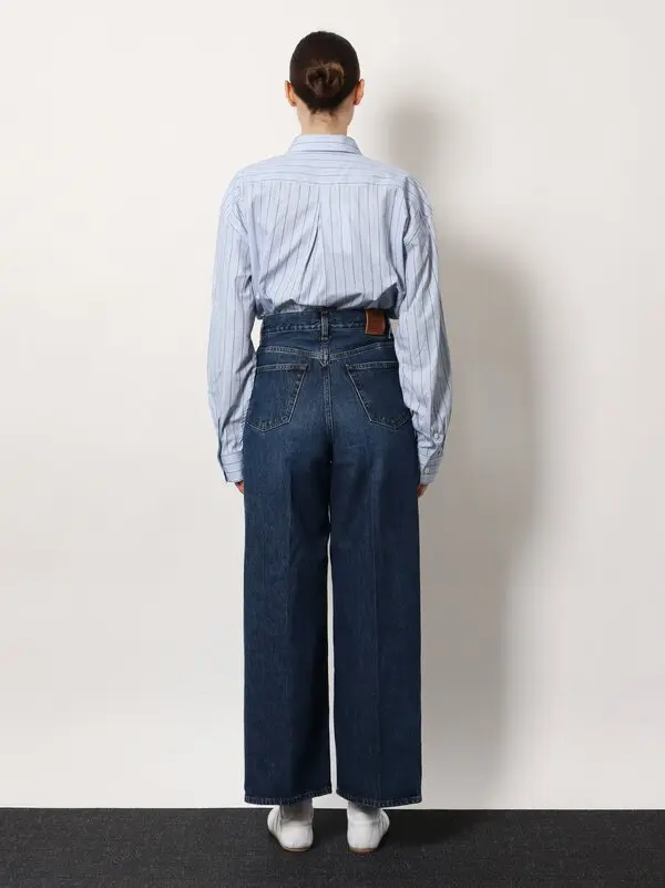 TOTEME Wide Leg Organic Cotton Jeans - Multicolor