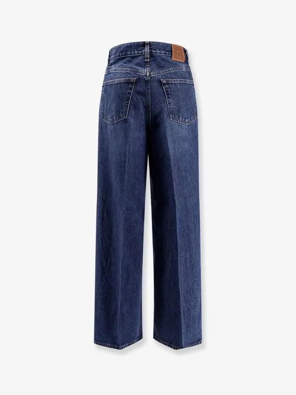 TOTEME Wide Leg Organic Cotton Jeans - Multicolor