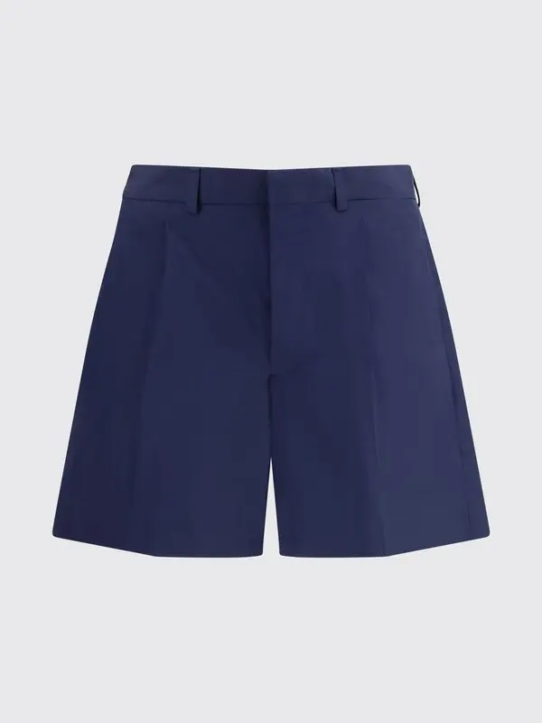 Prada Navy Cotton Shorts - Blue