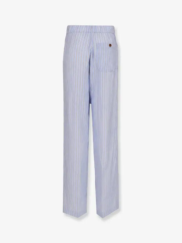 Dries Van Noten Pila Cupro Trousers - Blue
