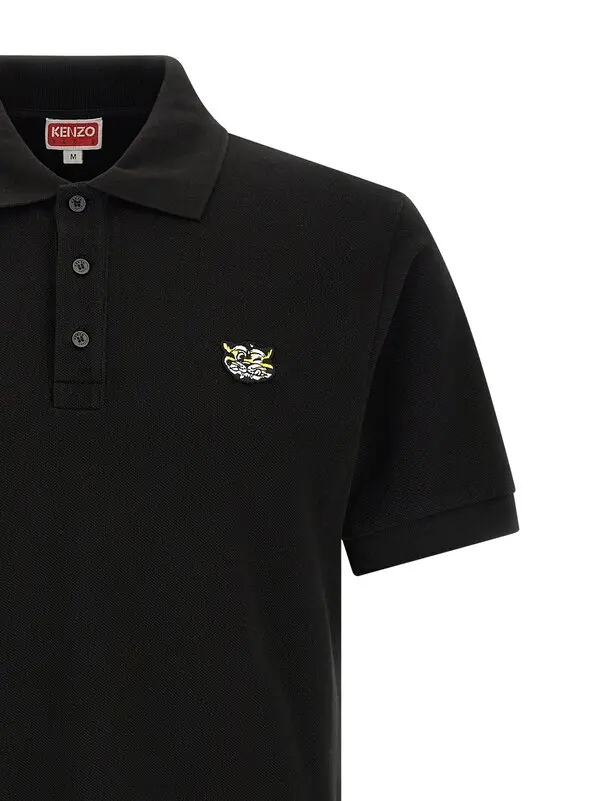 Kenzo Wild Tiger' Polo Shirt - Black