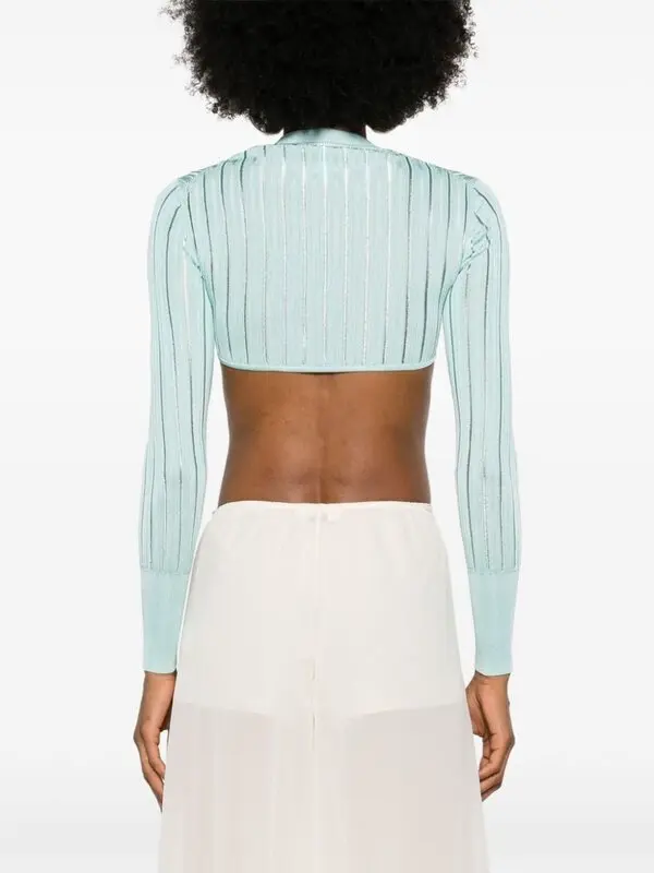 Alaïa Ribbed Cardigan - Multicolor