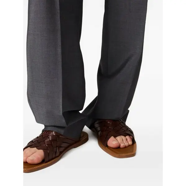 Miu Miu Straight Leg Trousers - Gray