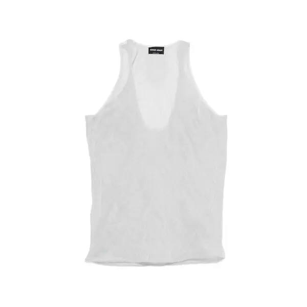 Giorgio Armani Sheer Finish Silk Tank Top - Gray