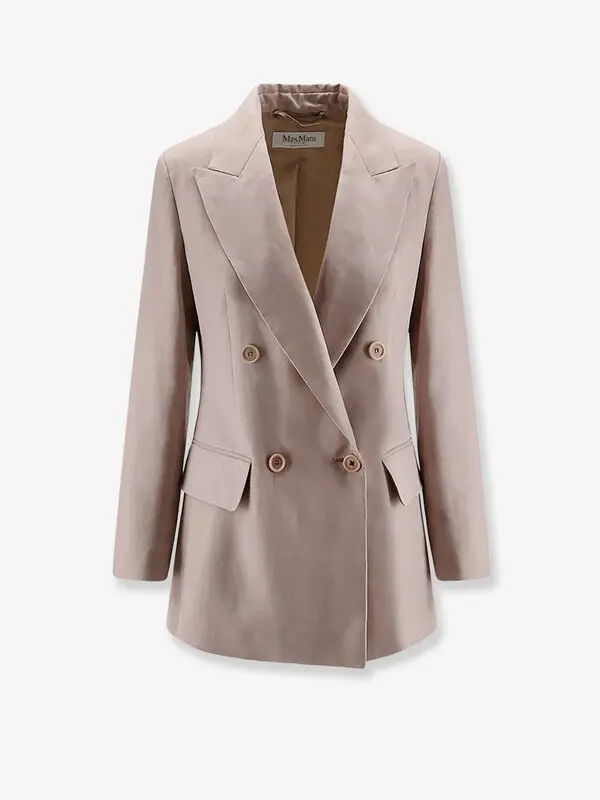 Max Mara Silk Double-breasted Blazer