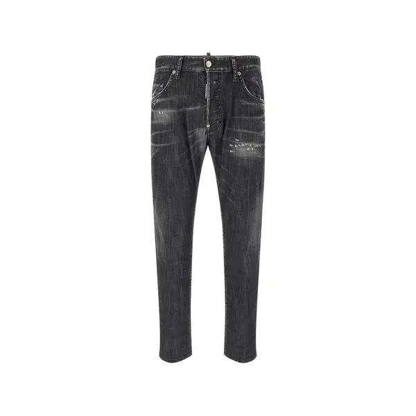 Dsquared2 Grey Stonewashed Effect Regular & Straight-leg Jeans - Gray